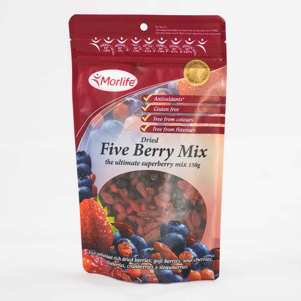 Morlife Five Berry Mix 125g - Holden Healthcare